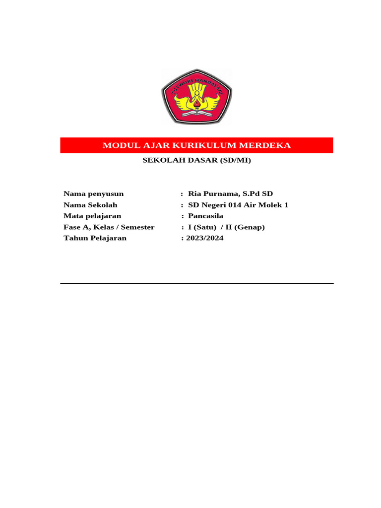 Cover Modul Ajar Kurikulum Merdeka | PDF