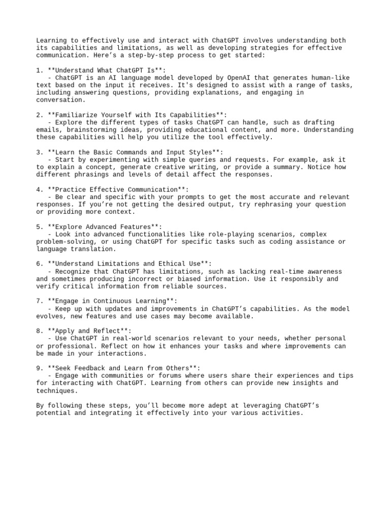 Learn Chatgpt | PDF