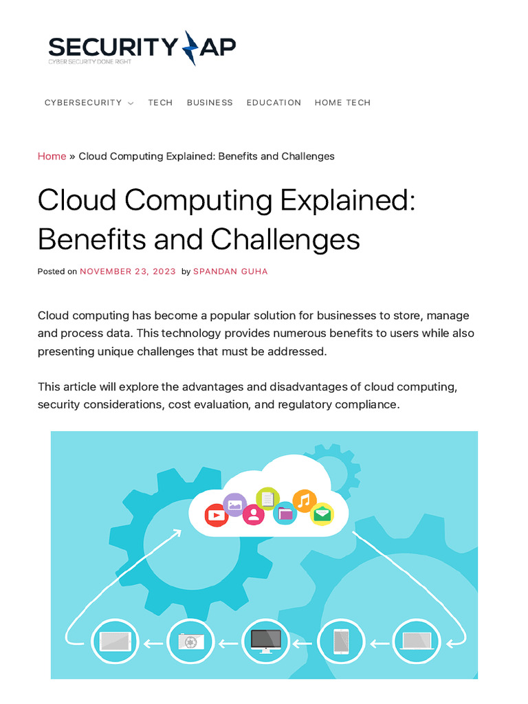 Cloud Computing: Benefits & Challenges | PDF | Cloud Computing | Computers