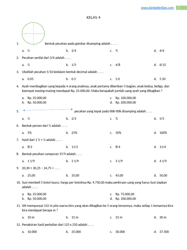 Kelas 4 | PDF