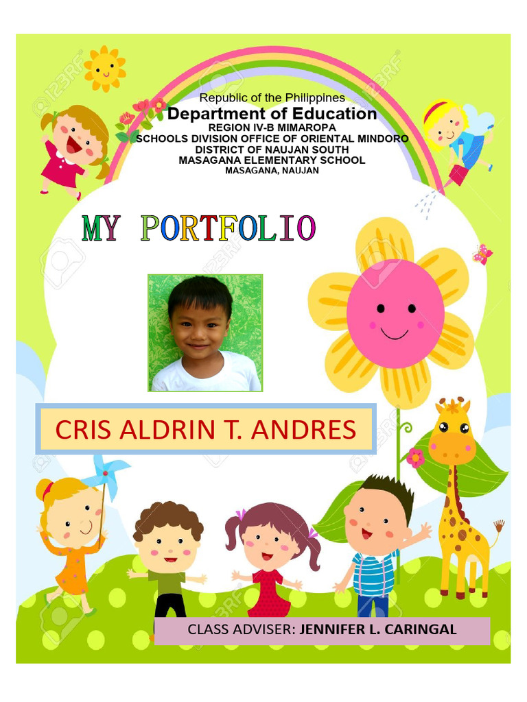 Pupil - S Portfolio Covers Editable Kinder 2023 | PDF