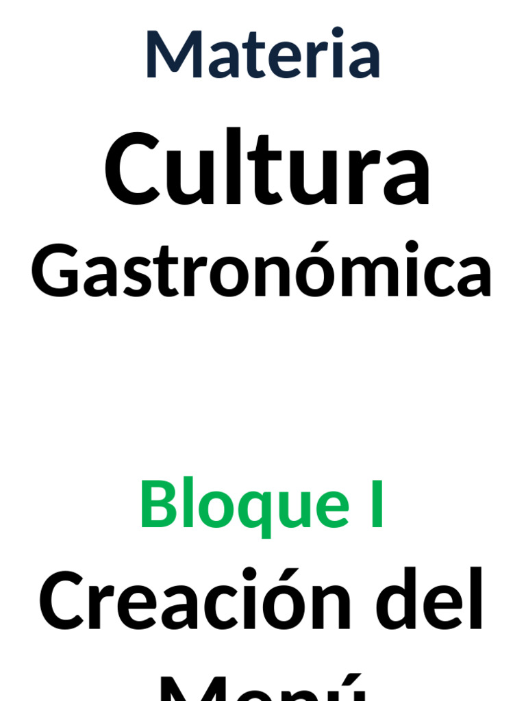 Concepto de Menu Origen y Evolucion Completo | PDF