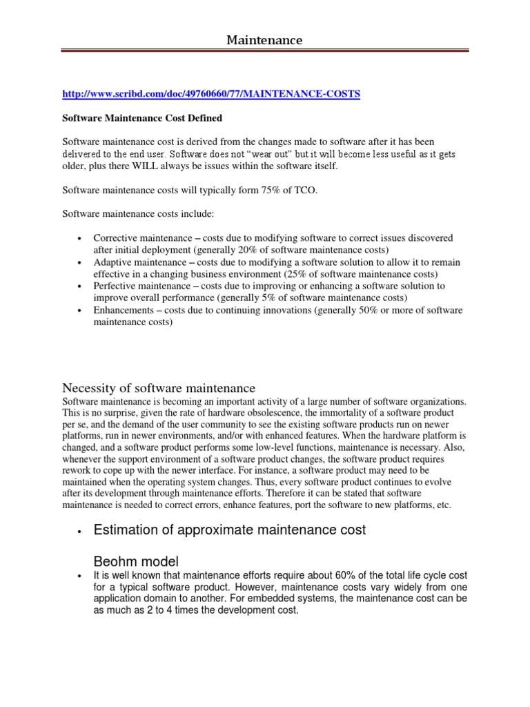 Understanding Software Maintenance Costs | PDF | Business Process ...
