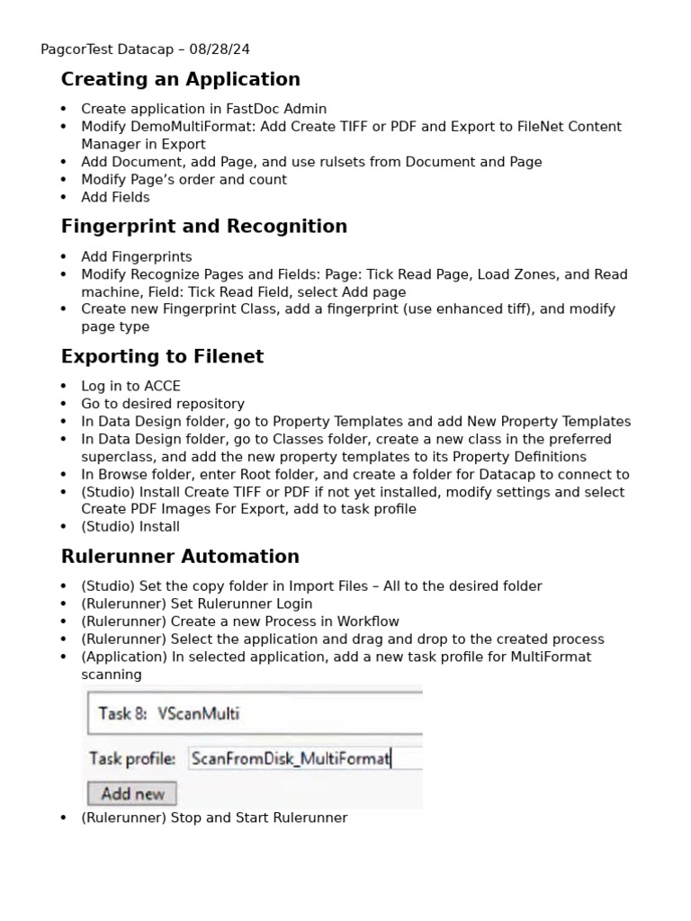 Datacap Documentation | PDF