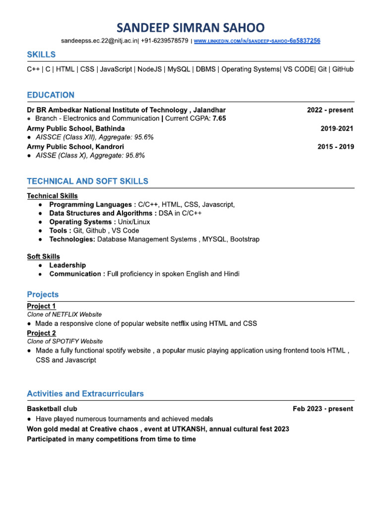 Resume June 2024 | PDF