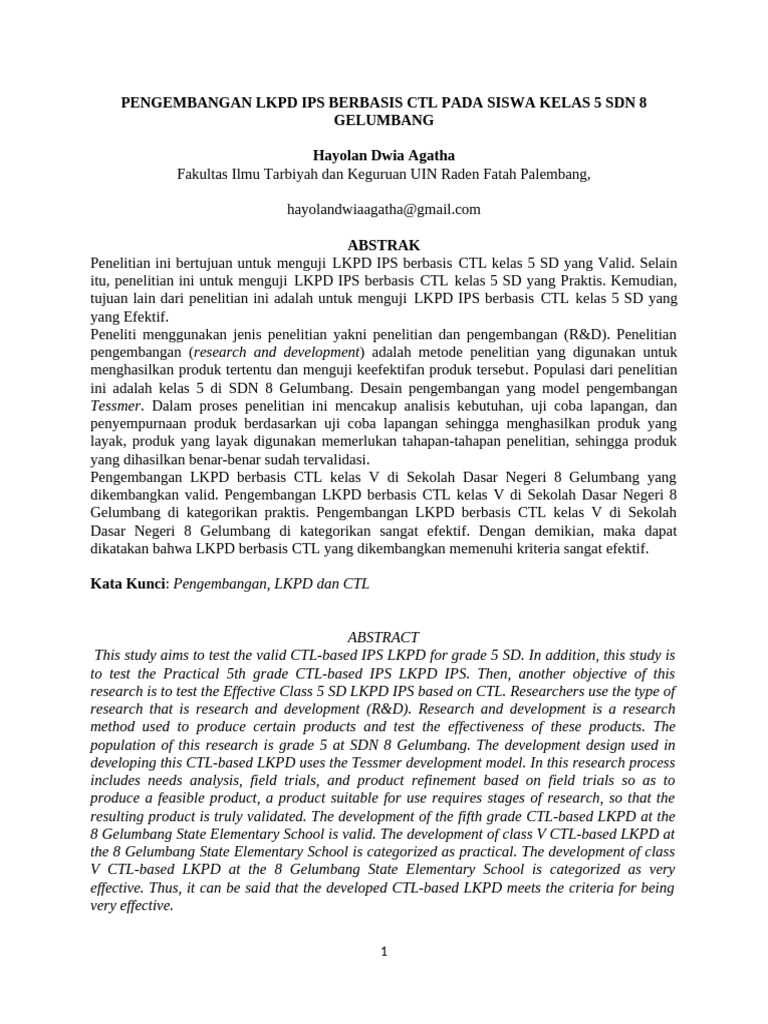 Jurnal Hayolan Dwia Agtha Fixx | PDF