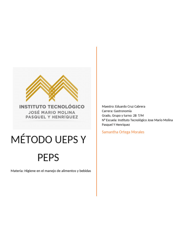 método ueps y peps | PDF