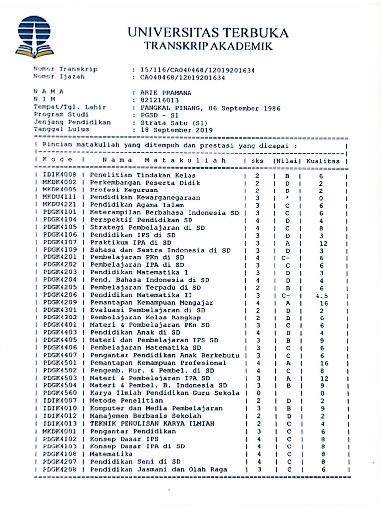 TRANSKRIP | PDF