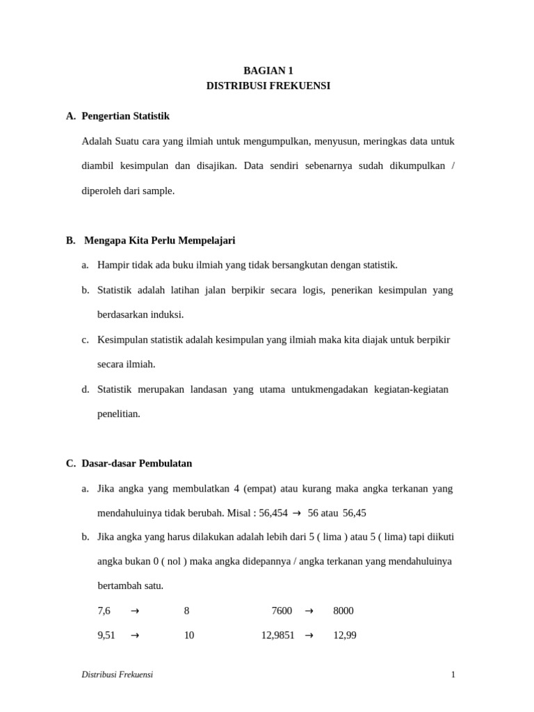 Distribusi Frekuensi | PDF