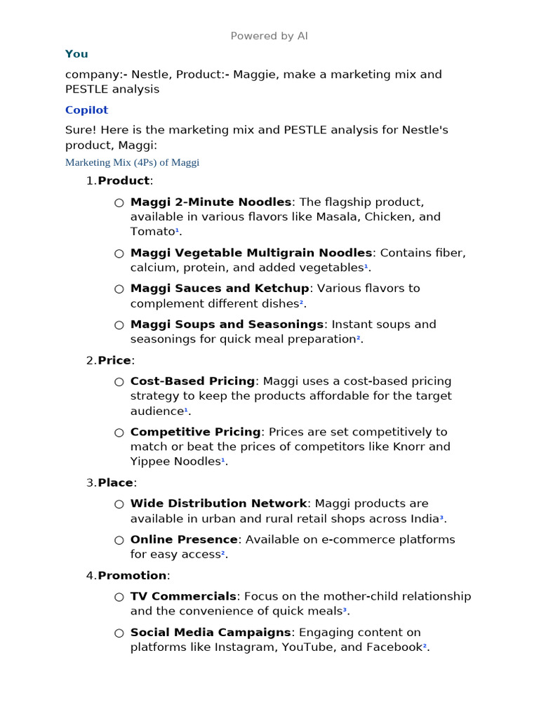 Marketing Mix Amd PESTLE Analysis | PDF