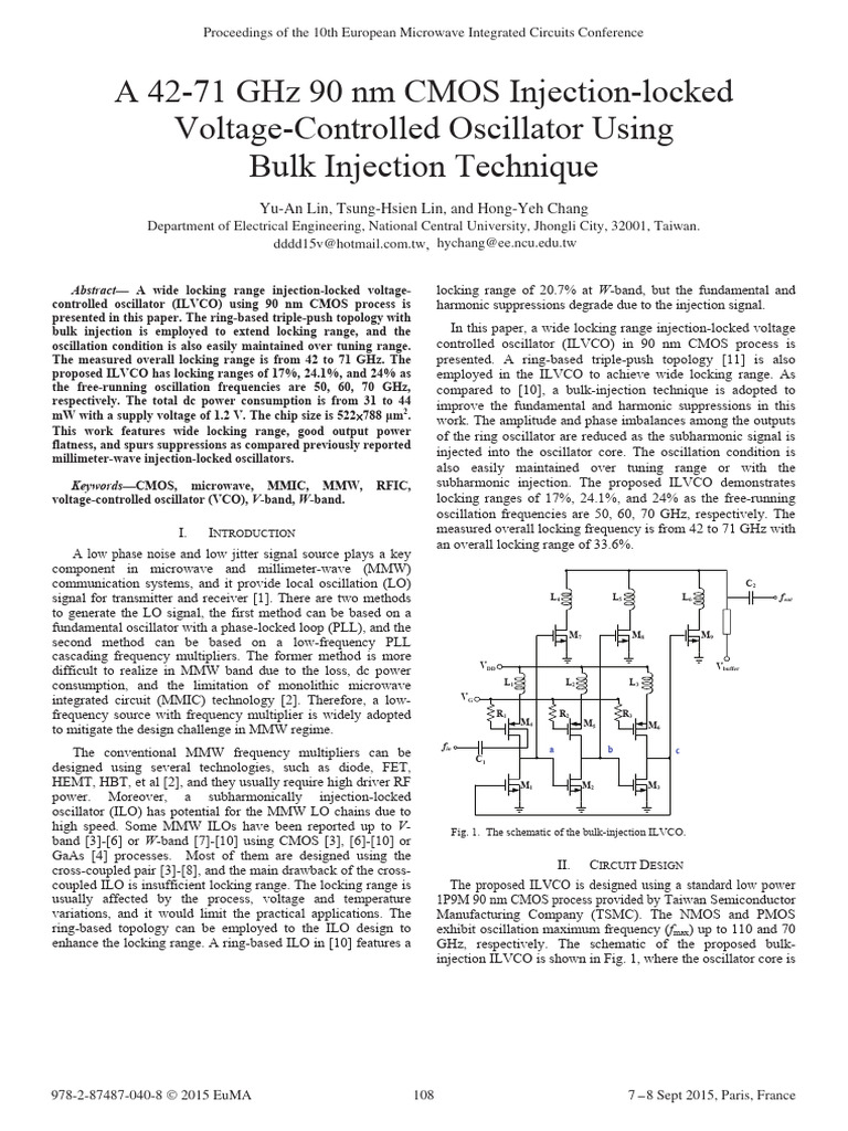 2015-A 4271 GHZ 90 NM CMOS Injection-Locked Voltage-Controlled ...