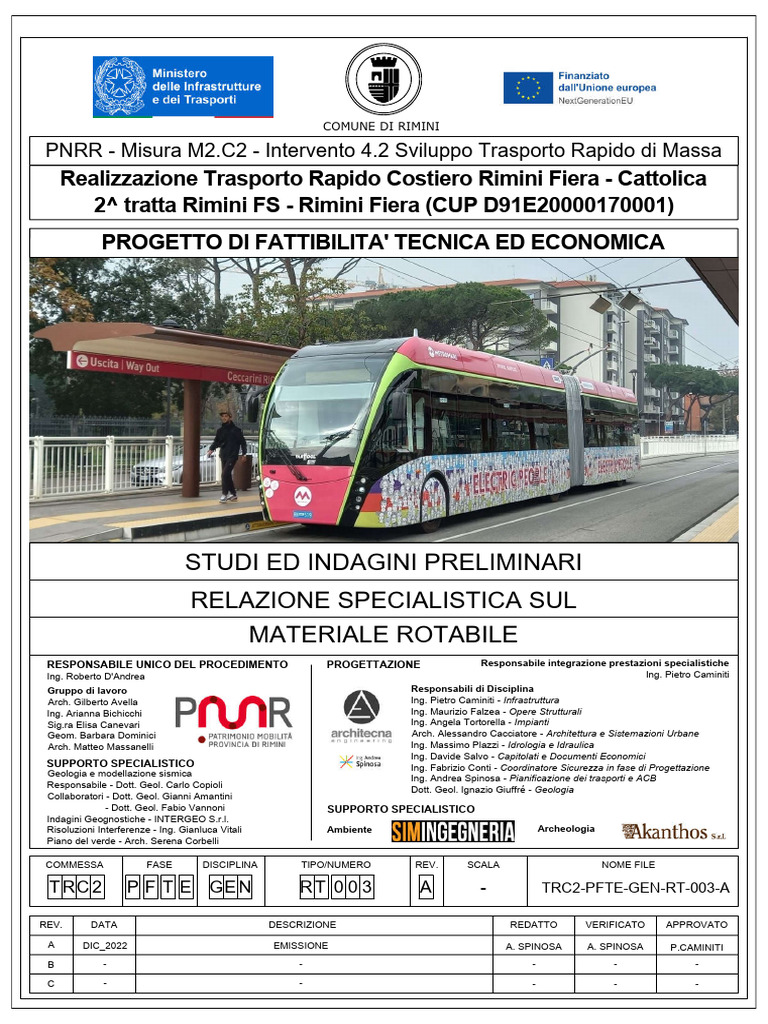 TRC2-PFTE-GEN-RT-003-A PMR Filobus Rimini | PDF