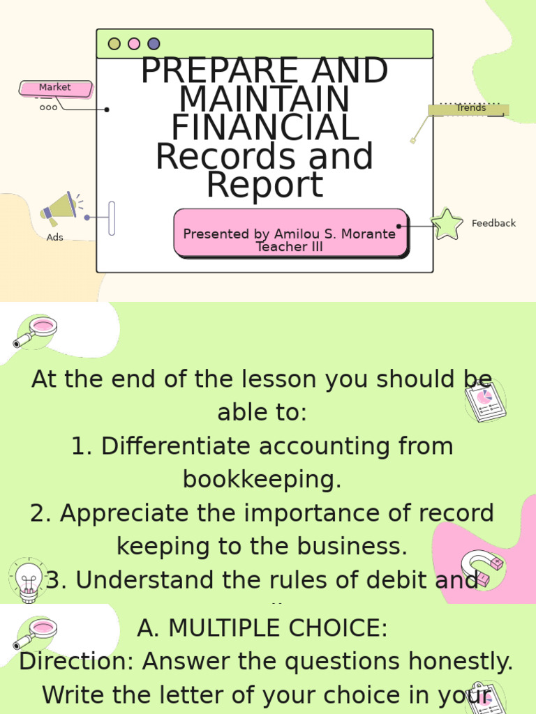 Entrep 3rd Quarter 2nd Module | PDF | Bookkeeping | Business