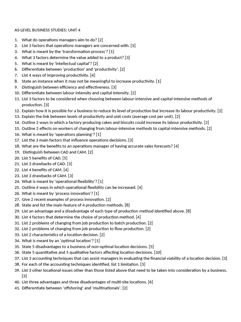 AS BS Unit 4 Rev | PDF