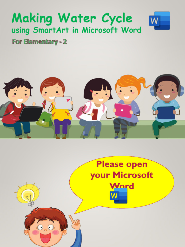 ICT EL 2 Making Water Cycle File Using MS Word | PDF