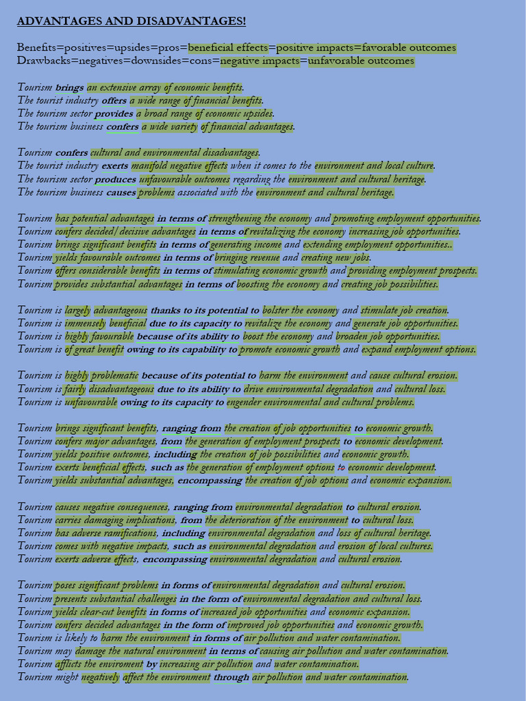 Advantages and Disadvantages | PDF