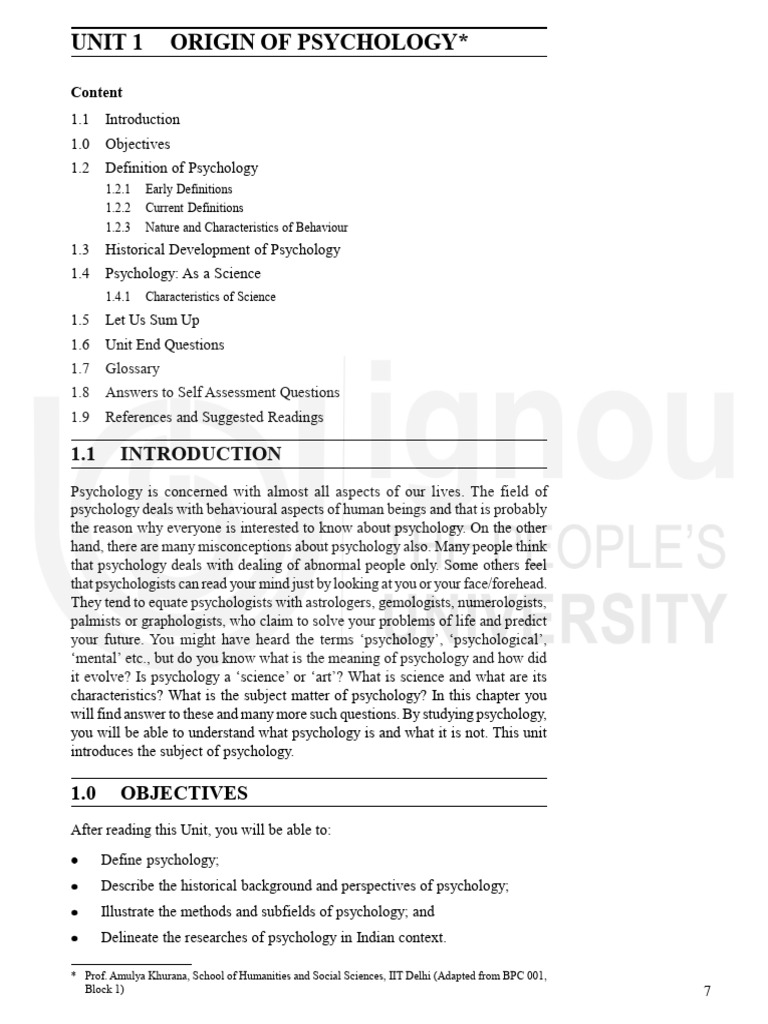 BPCC 101 Full Textbook | PDF