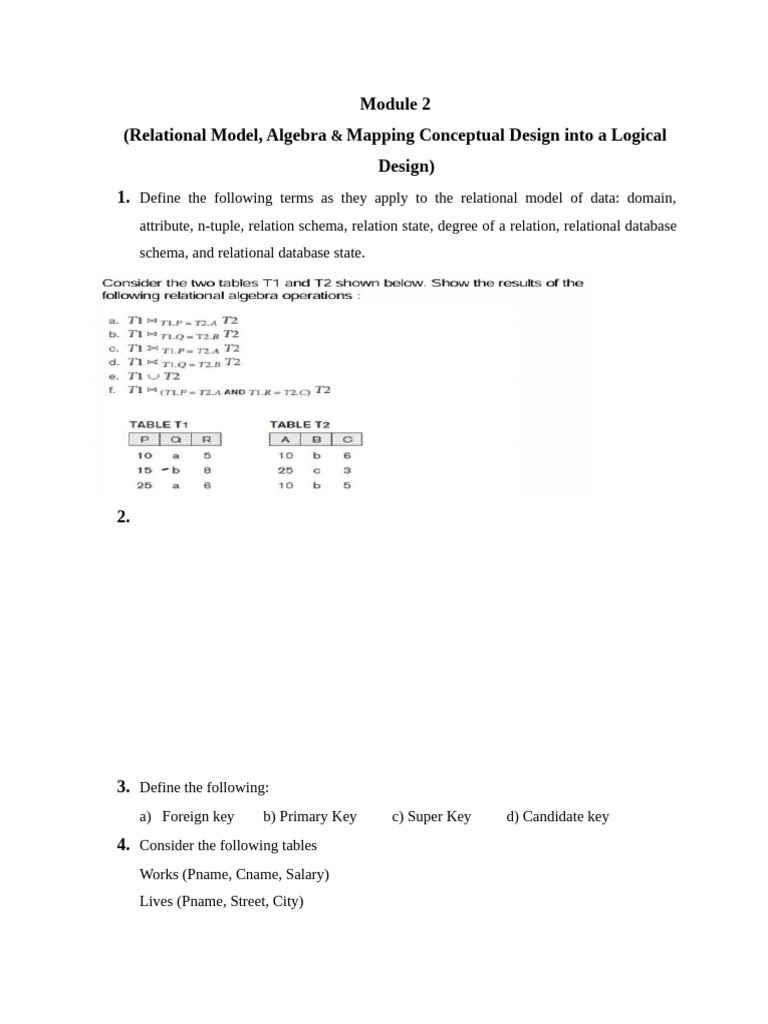 Impt Questions - Module 2 - 3 - 4 | PDF