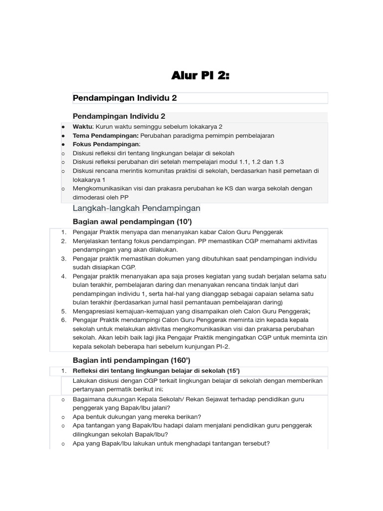 Alur PI 2 | PDF