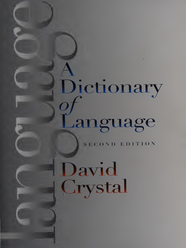 A Dictionary of Language, Second Edition | PDF