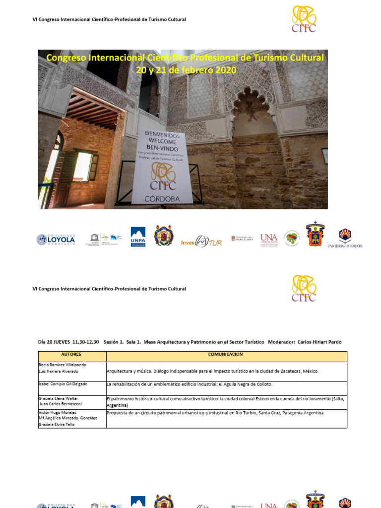 Mesas Academica CITC 2020 | PDF