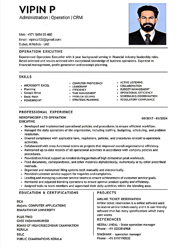 Vipin CV | PDF