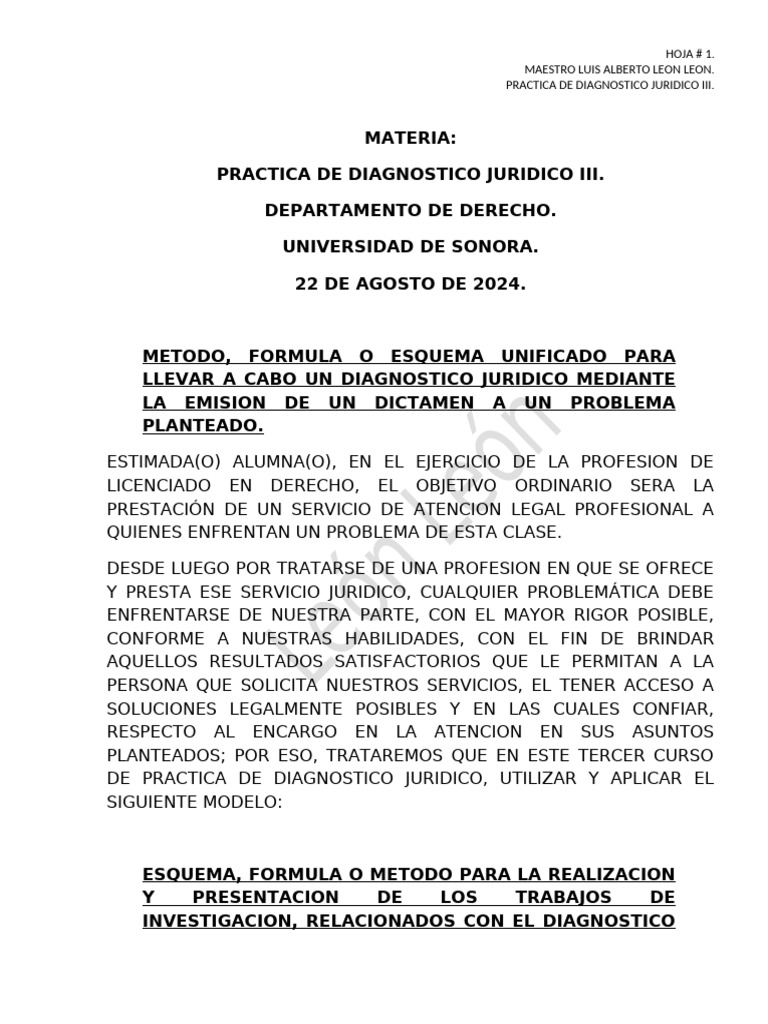 Metodo Dictamen | PDF