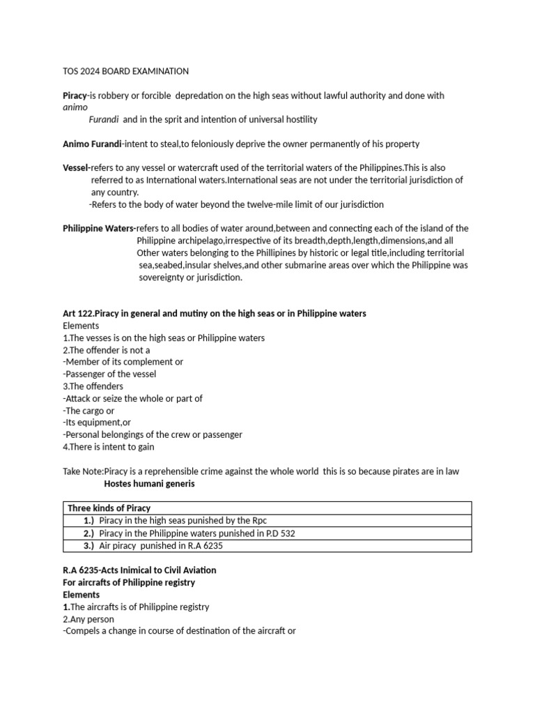 Tos 2024 | PDF