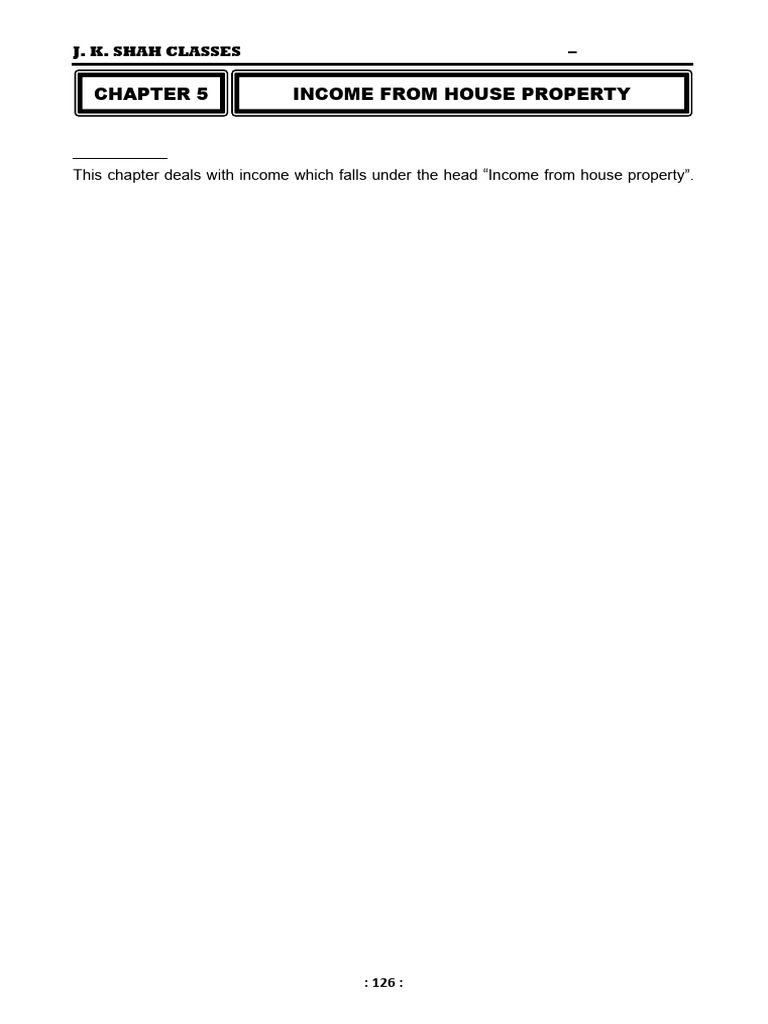 Income From House Property | PDF