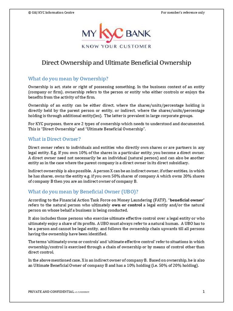 UBO Description | PDF