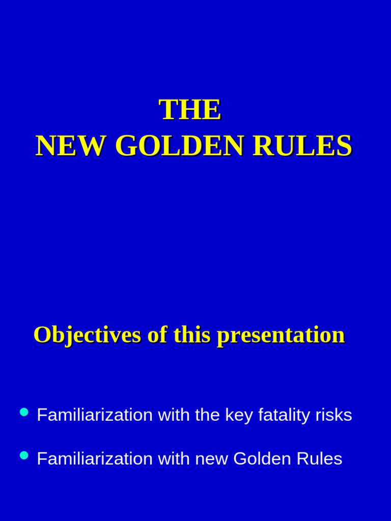 17- New Golden Rules Eng 26092002 | PDF