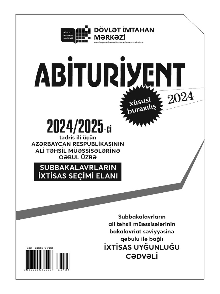 Subbakalvrlarin Ixtisas Uygunlugu Jurnali 20242025 | PDF