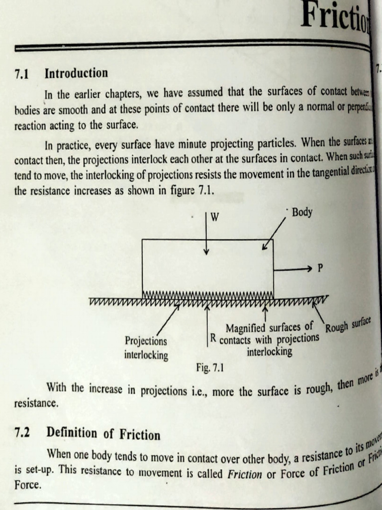 Friction Theory | PDF