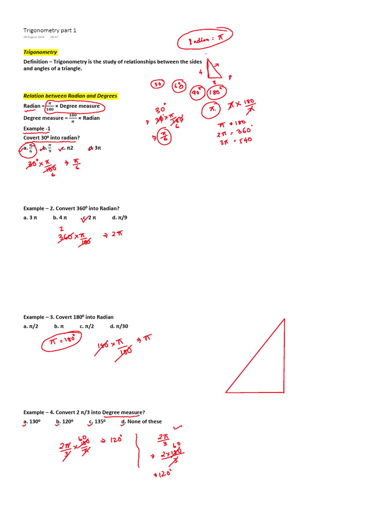 Trigonometry Part 2 | PDF