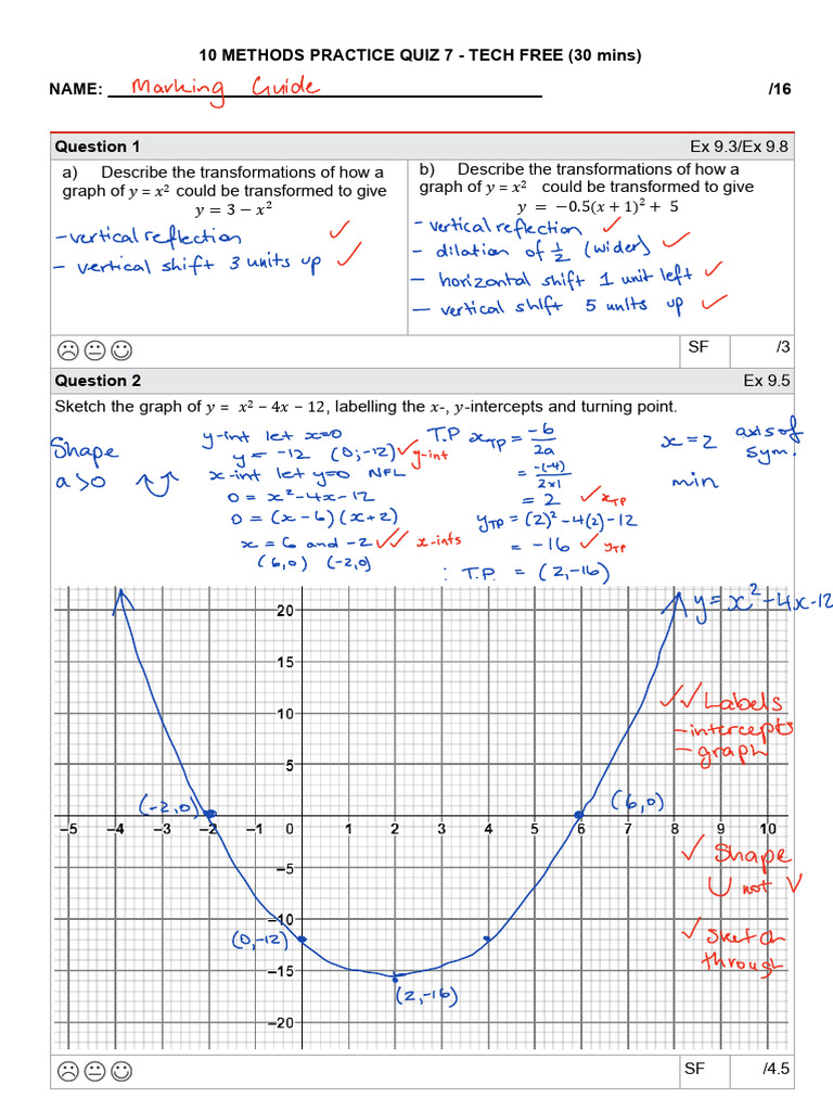 07 - PMM Methods Practice Quiz 7 2024 Marking Guide | PDF