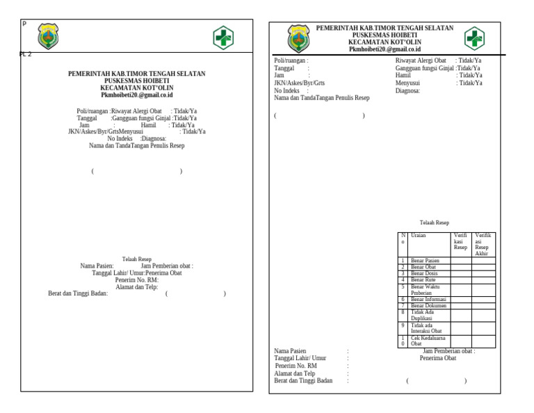 Resep PKM Hoibeti Baru | PDF