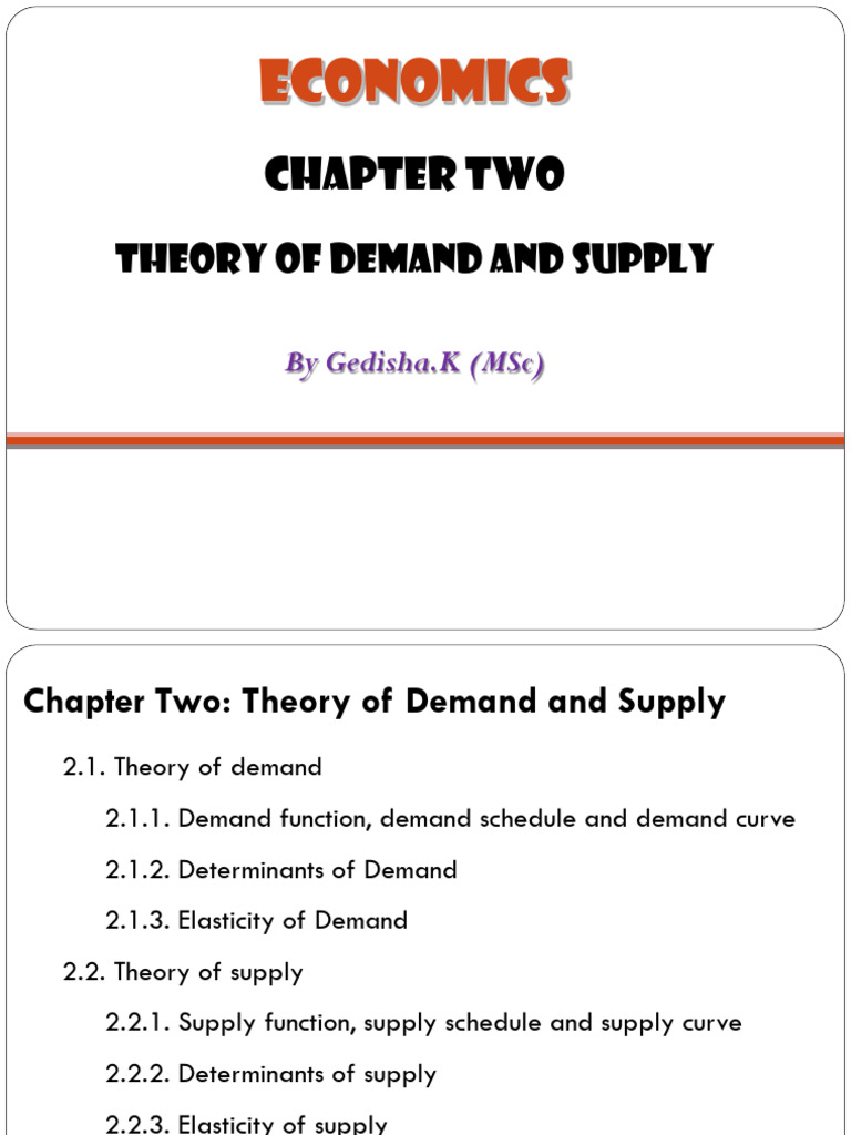 Chapter 2 Economics | PDF