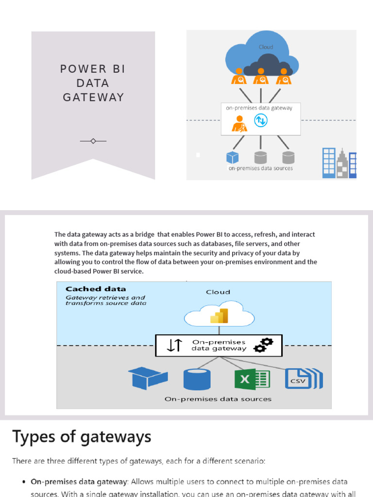 Power BI Gateway | PDF