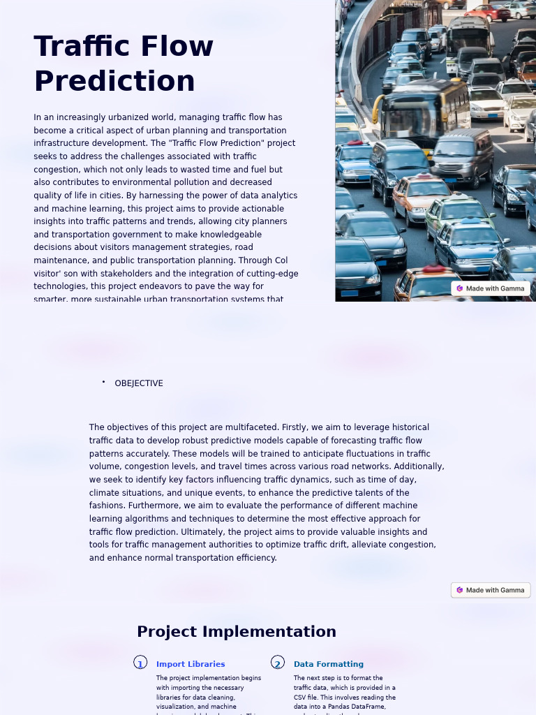 Traffic Flow Prediction Pdf