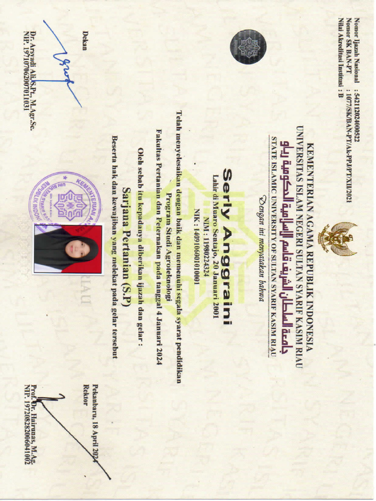 Ijazah Sherly | PDF