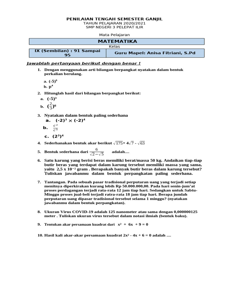 Matematika Pdf