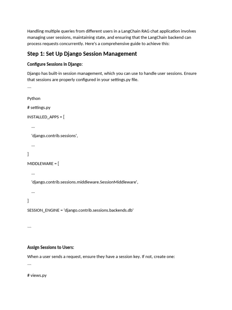 Parallel Session Management | PDF