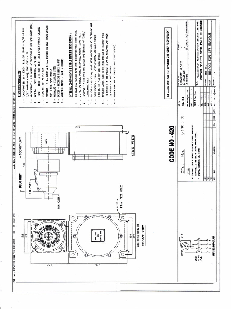 FLP Plug and Socket GAD | PDF