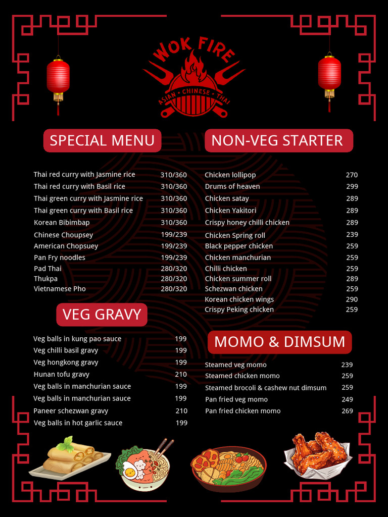 Wokfire Menu | PDF