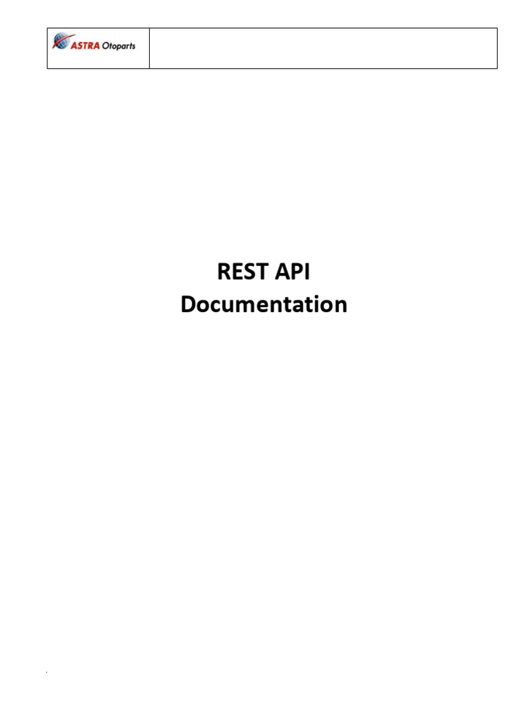 REST API Documentation | PDF