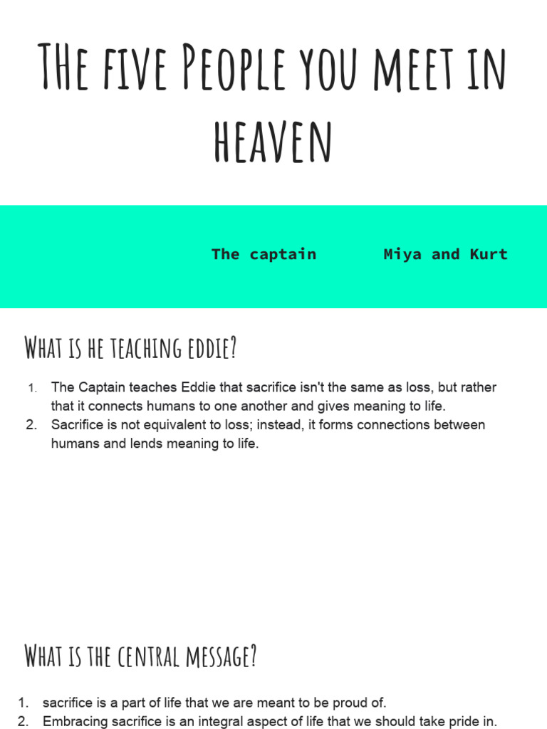 The Five People You Meet in Heaven | PDF