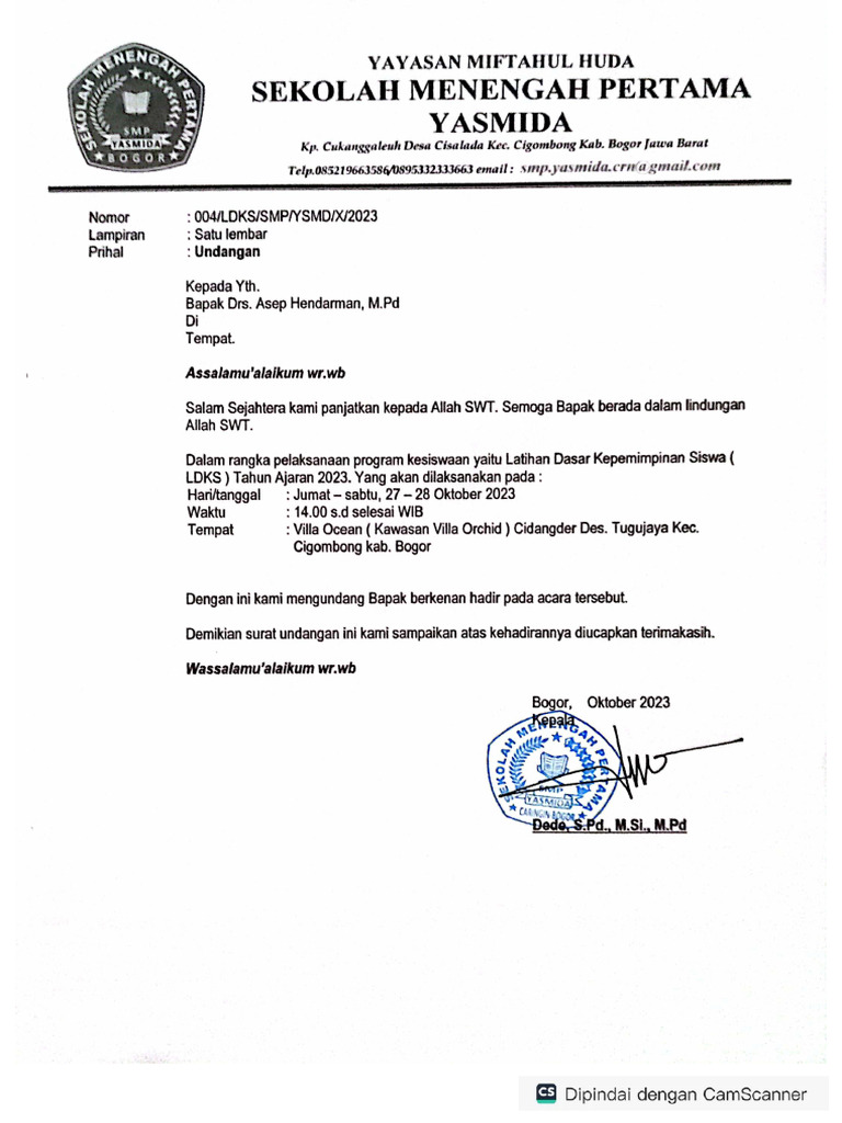 Undangan Pa Asep | PDF