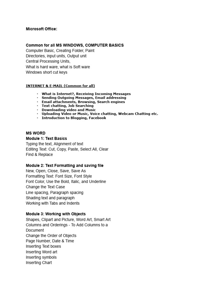 Microsoft Office- | PDF