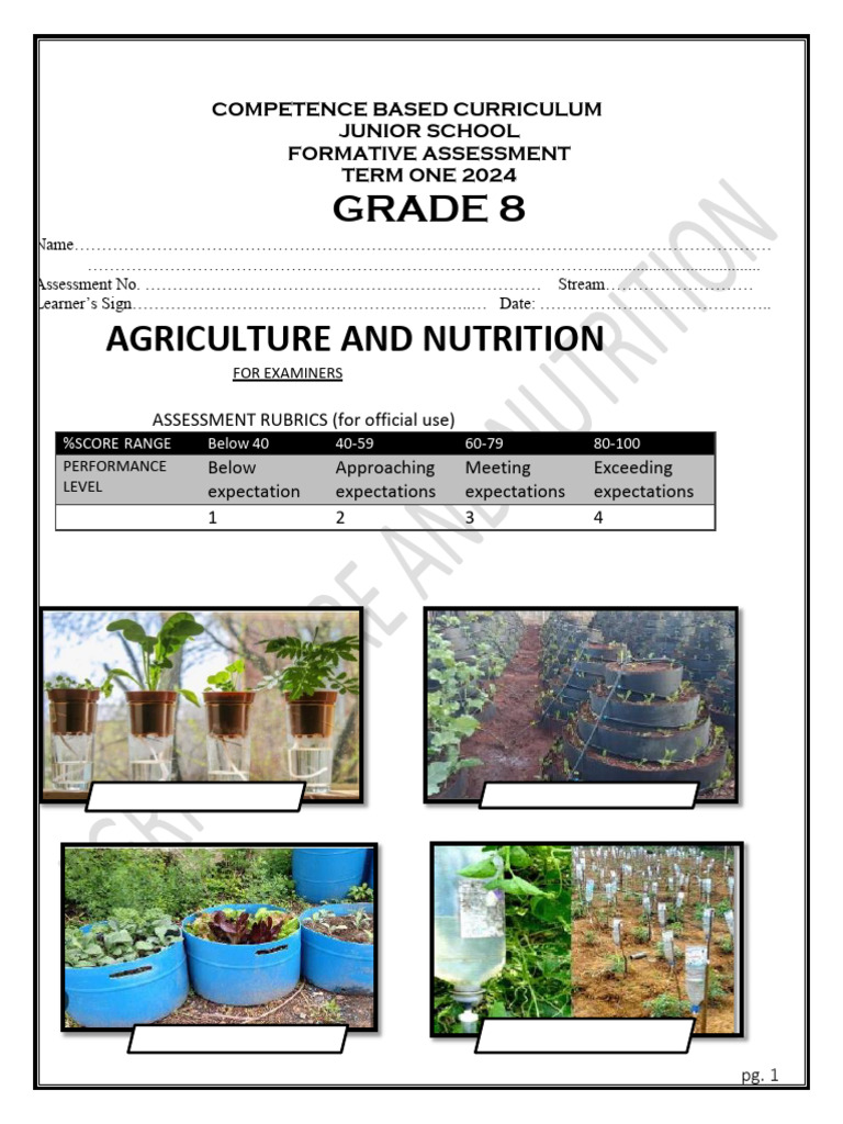 GRADE-8-AGRICULTURE-AND-NUTRITION-QS4[1] | PDF