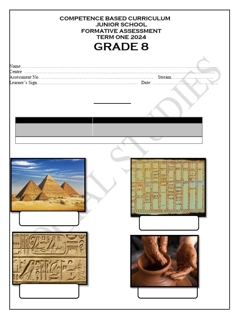 Grade 8 Social Studies QS4 | PDF